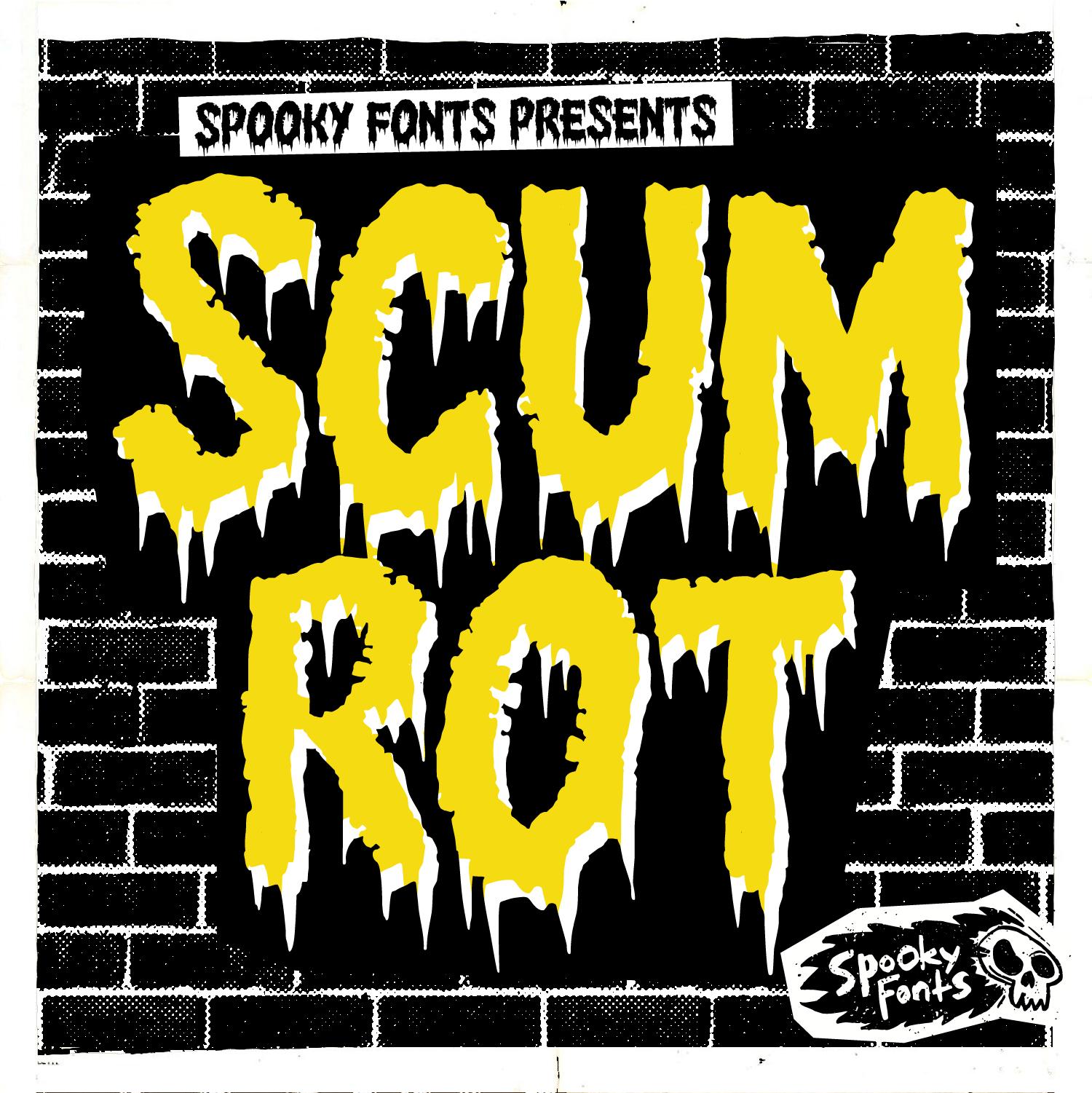 Scum Rot - Spooky Fonts
