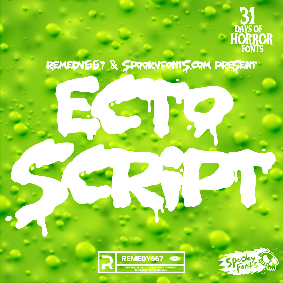 Ecto Script - Spooky Fonts
