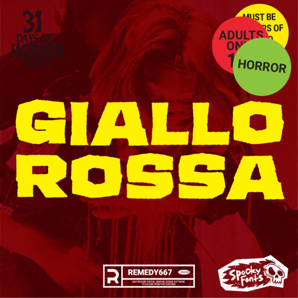 Giallo Rossa - Spooky Fonts