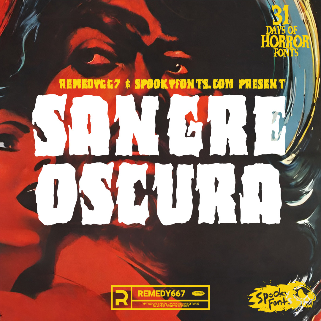 Sangre Oscura - Spooky Fonts