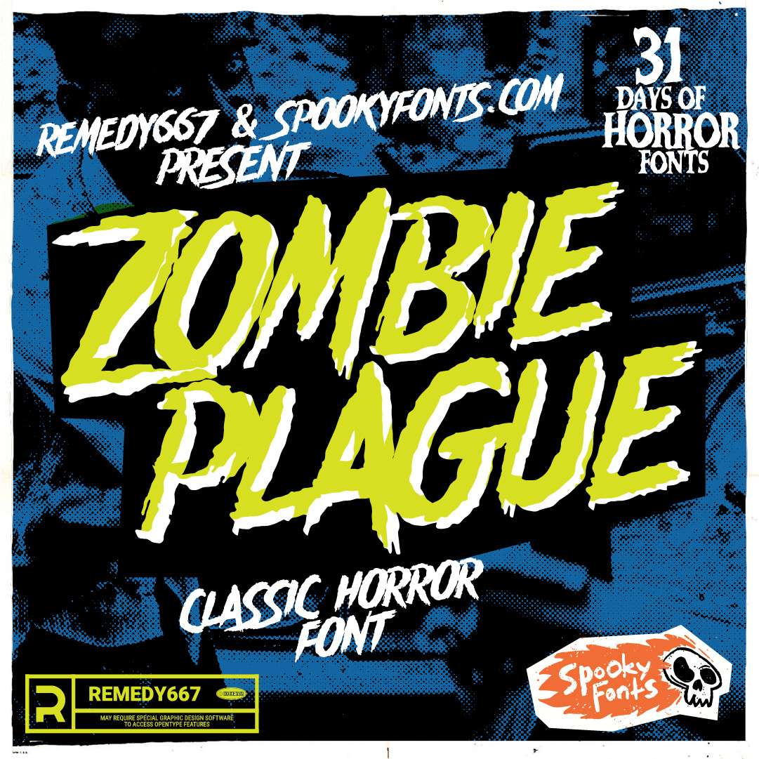 Zombie Plague - Spooky Fonts